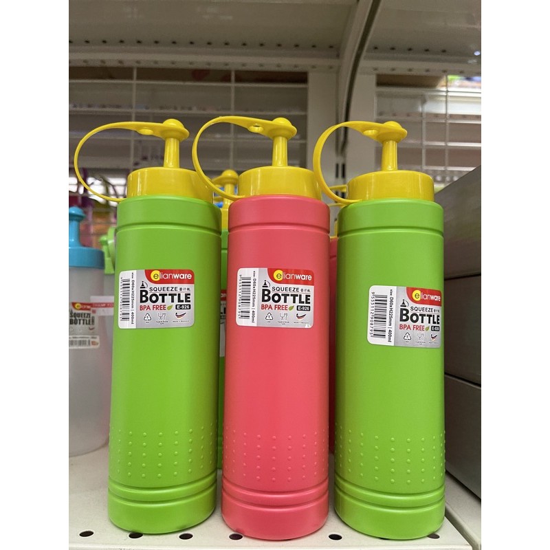 ELIANWARE 400ml Plastic Sauce Bottle/Squeeze Bottle 926/Botol Sos ...
