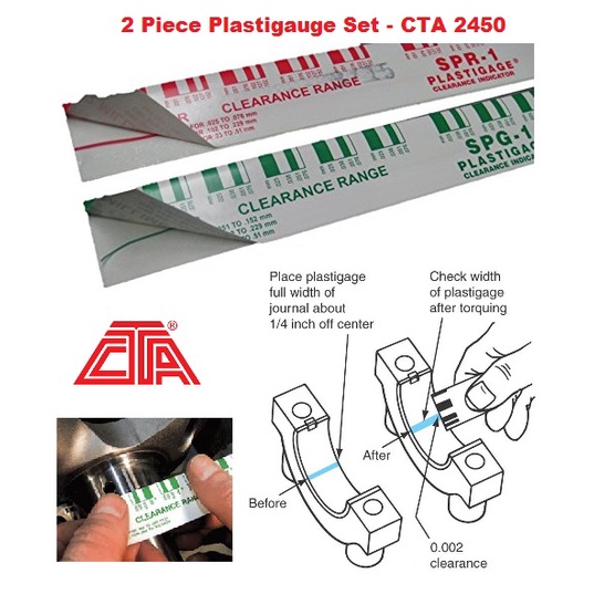 CTA Tools 2450 - 2 piece Plastigage Set (Measures Clearances) | Shopee ...