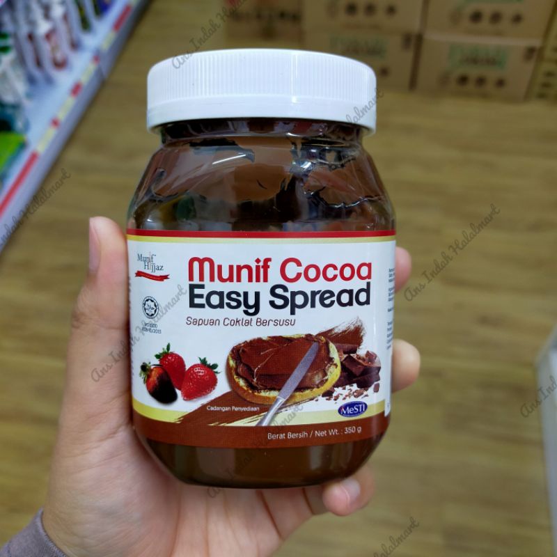 Munif Cocoa Easy Spread 350g - Munif Hijjaz Cocoa Spread | Shopee Malaysia