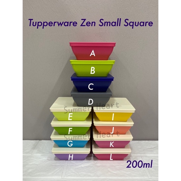Tupperware Zen Small Square (1)200ml | Shopee Malaysia