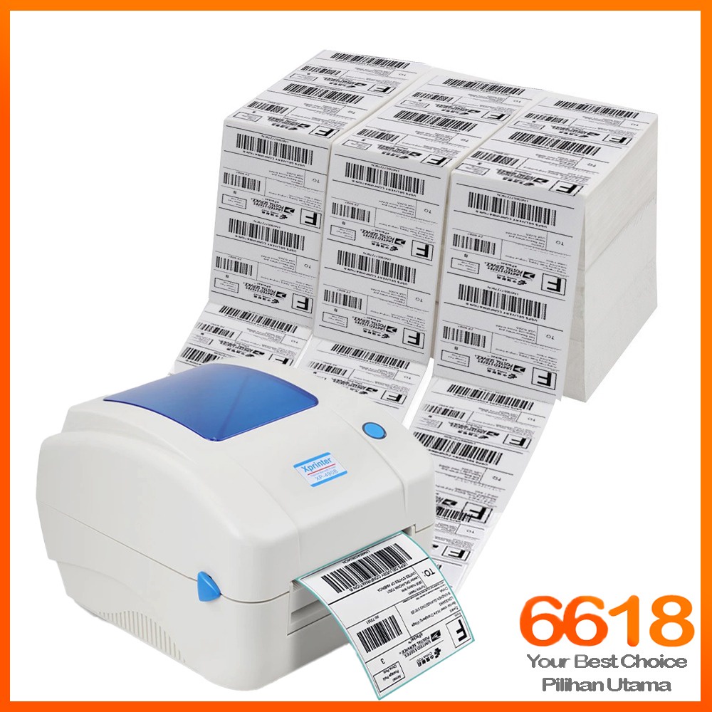 A6 Kertas Label Sticker 2000 Helai 100 x 150mm Stiker Label Barcode ...