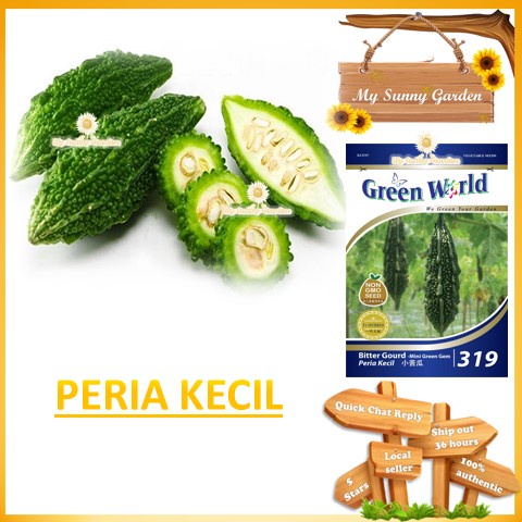GW 319 - PERIA KECIL/ BITTER GOURD-MINI GREEN GEM (10seeds) | Shopee ...