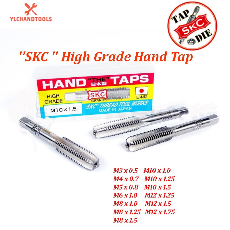 '' SKC '' METRIC HAND TAP ( 3PC/ SET ) M3-M10 | Shopee Malaysia