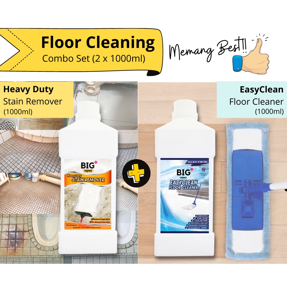 BIG Floor Cleaning Set Stain Remover Toilet Cleaner Tile Bathroom ...