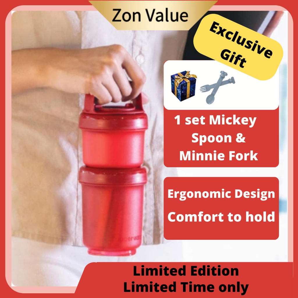 Tupperware Twist n Snack Stackable Lockable Food Storage Kid Adult ...