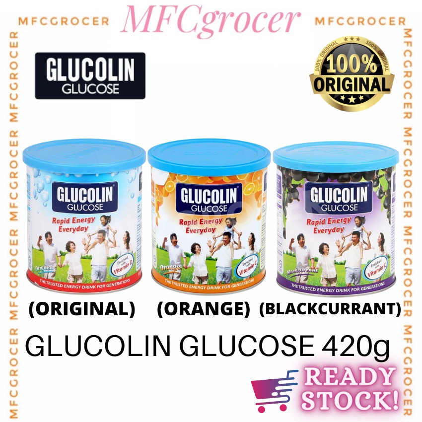 GLUCOLIN GLUCOSE (Original / Orange / Blackcurrant ) 420g | Shopee Malaysia