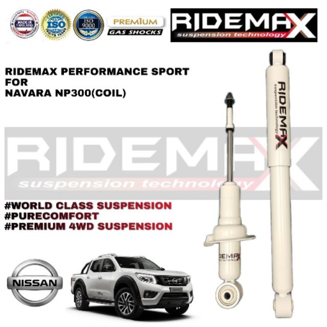 NISSAN NAVARA NP300 2015-UP / RIDEMAX GAS SHOCK | Shopee Malaysia