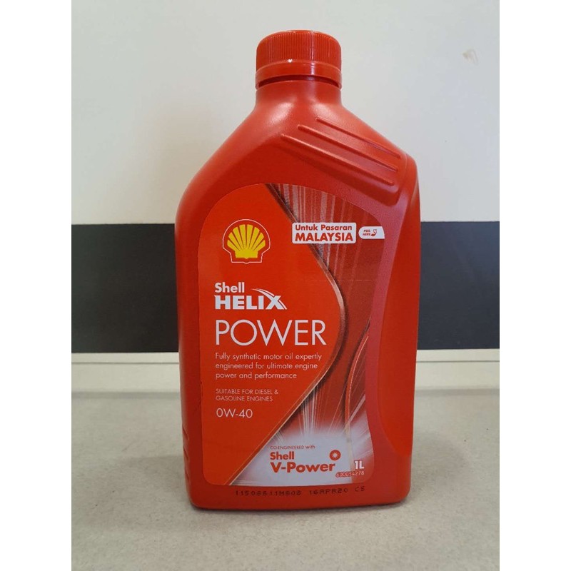 SHELL HELIX POWER 0W-40 (1L) | Shopee Malaysia