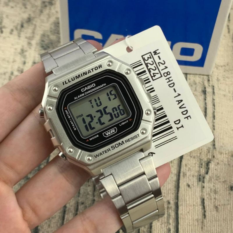 CASIO DIGITAL W-218HD-1AVDF | Shopee Malaysia
