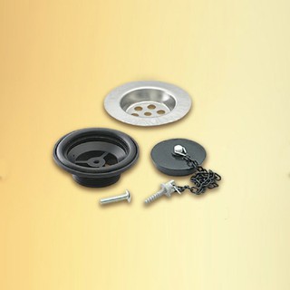 TECHPLAS Basin Waste & Kitchen Sink Waste and Chain Set [ 32mm (1 1/4 ...