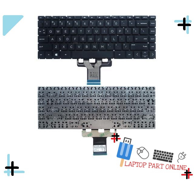 HP 14-CE 14-DG 14-CF 14Q-CS 14-CK 14-CM Laptop Keyboard | Shopee Malaysia