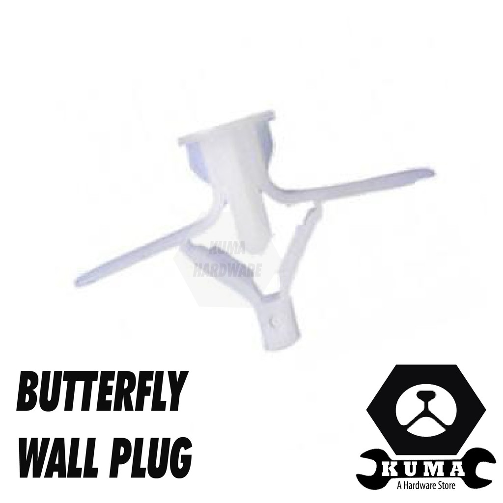 KUMA Nylon Butterfly Wall Plug for Hollow Partition Wall Ceiling ...