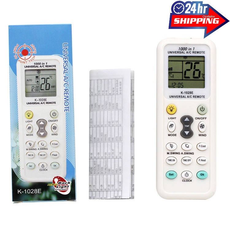 Universal Aircond Remote Control 1000 in 1 Air Conditioner Remote K ...