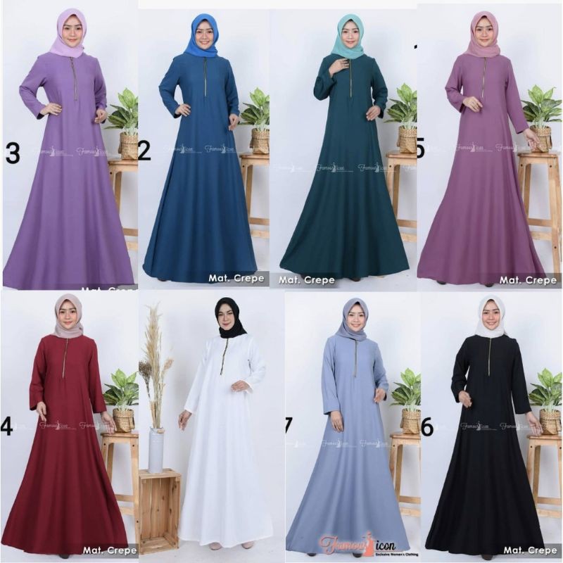 Jubah Plain Straight Cut Ready stock | Shopee Malaysia