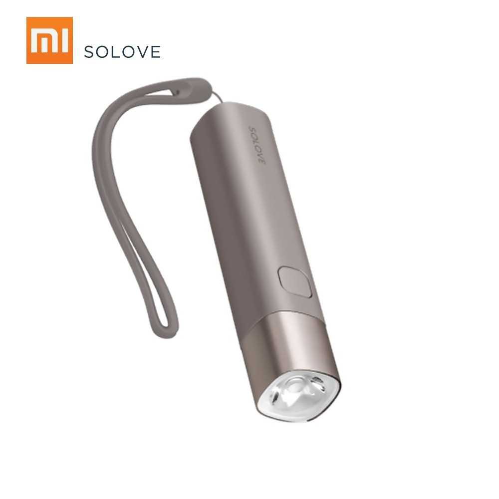 New xiaomi solove x3 electric torch 3000mah power bank usb rechargeable ...