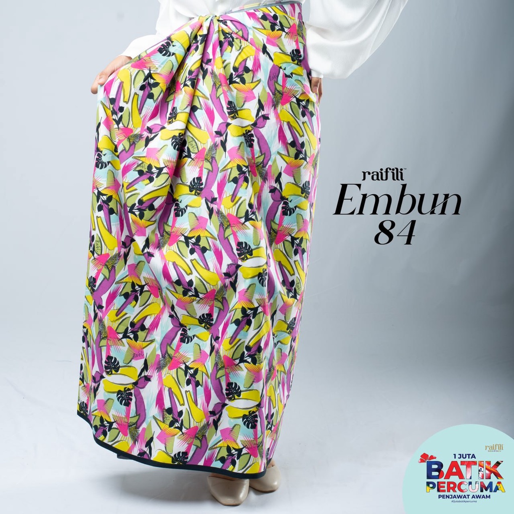 Kain Batik Raifili Embun 84 Cotton Siap Dijahit Sarung Perbagai Corak ...