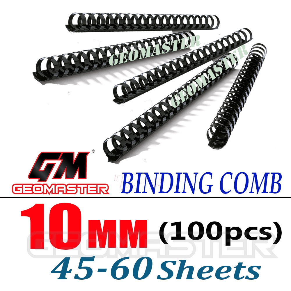 Comb Binder Rings Plastic Comb Rings Binding Rings Binding Comb Rings 10mm Black 100pcs