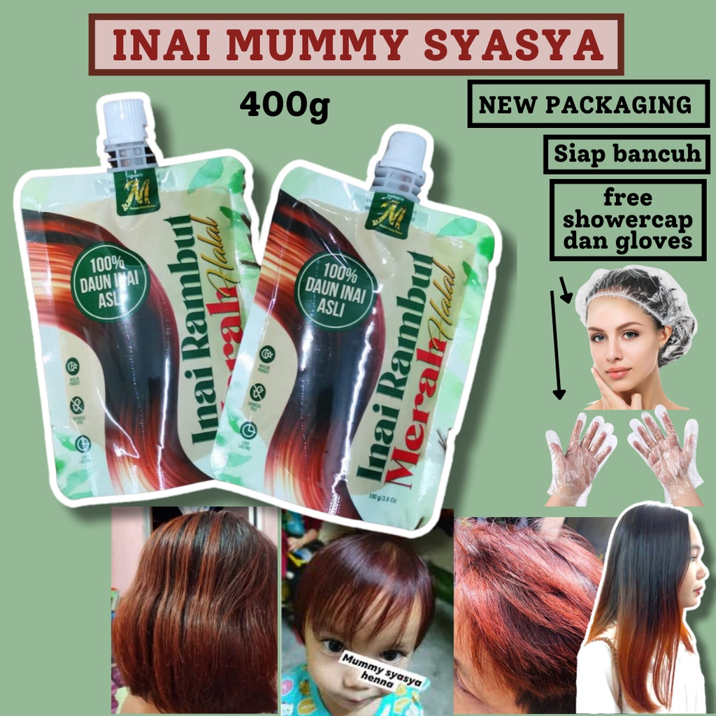 Inai Rambut 400g Halal Sah Solat Siap Bancuh | Shopee Malaysia