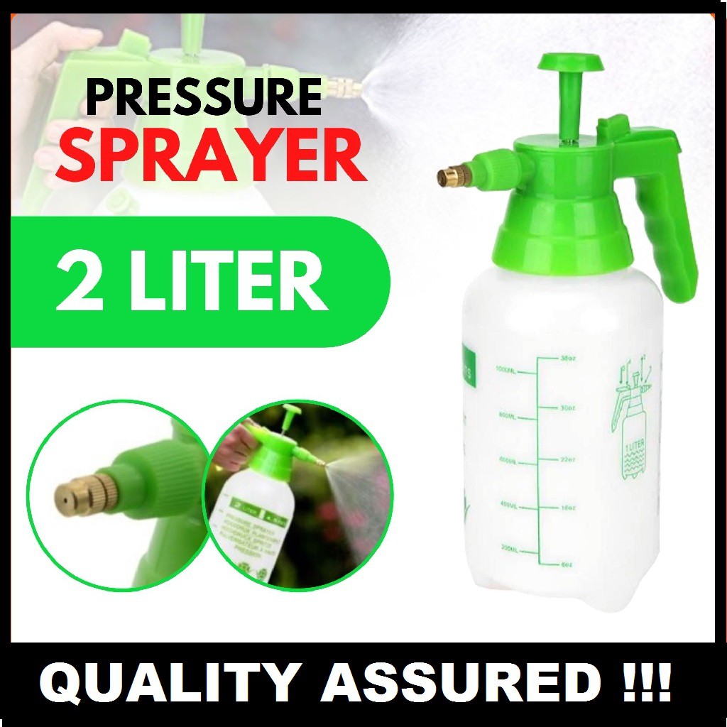 2 Liter Brass Nozzle Pressure Sprayer Garden Plastic #DT91 Pesticide ...