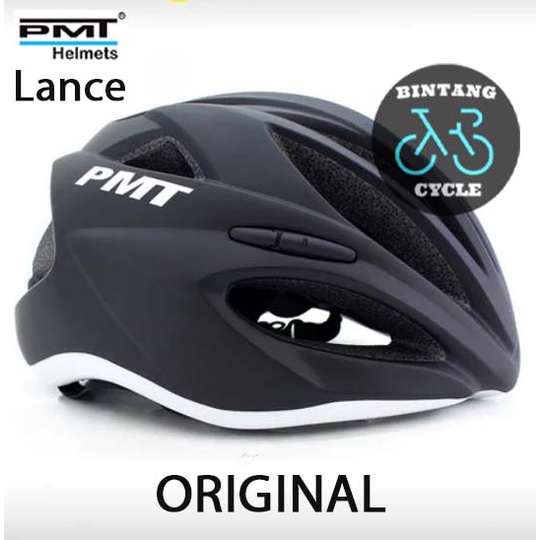 Pmt Helmet Lance Black White - PMT Bicycle Helmet | Shopee Malaysia
