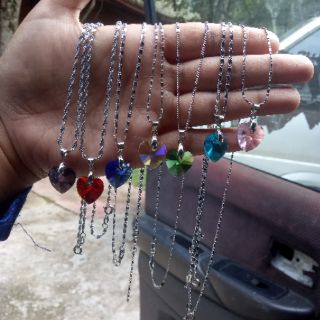 Rantai Original Stainless Steel Buah Crystal Agates Paten Love | Shopee ...