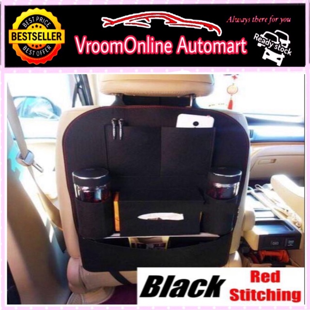 Car Back Seat Storage Bag Organizer Multipurpose Storage Travel Box ...