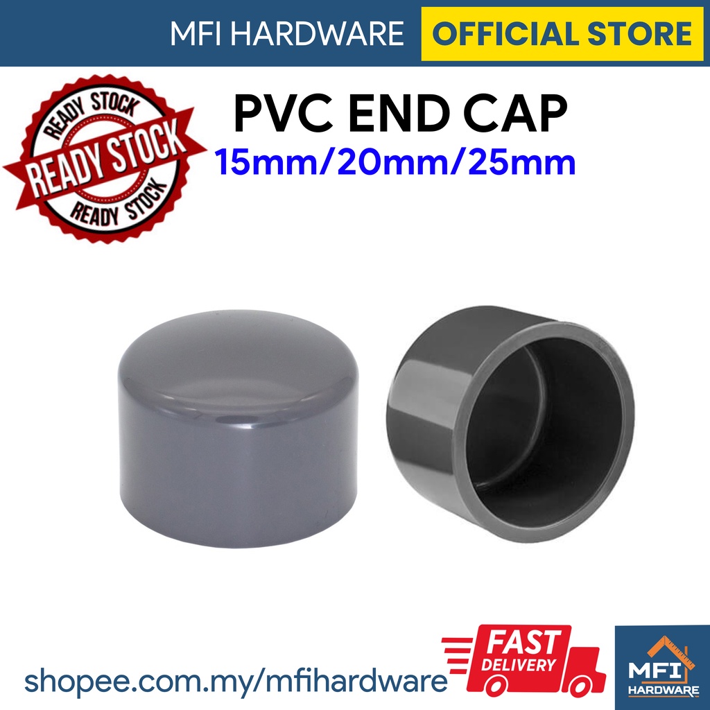 PVC END CAP/PVC PLUG 15mm/20mm/25mm Ready Stock | Shopee Malaysia