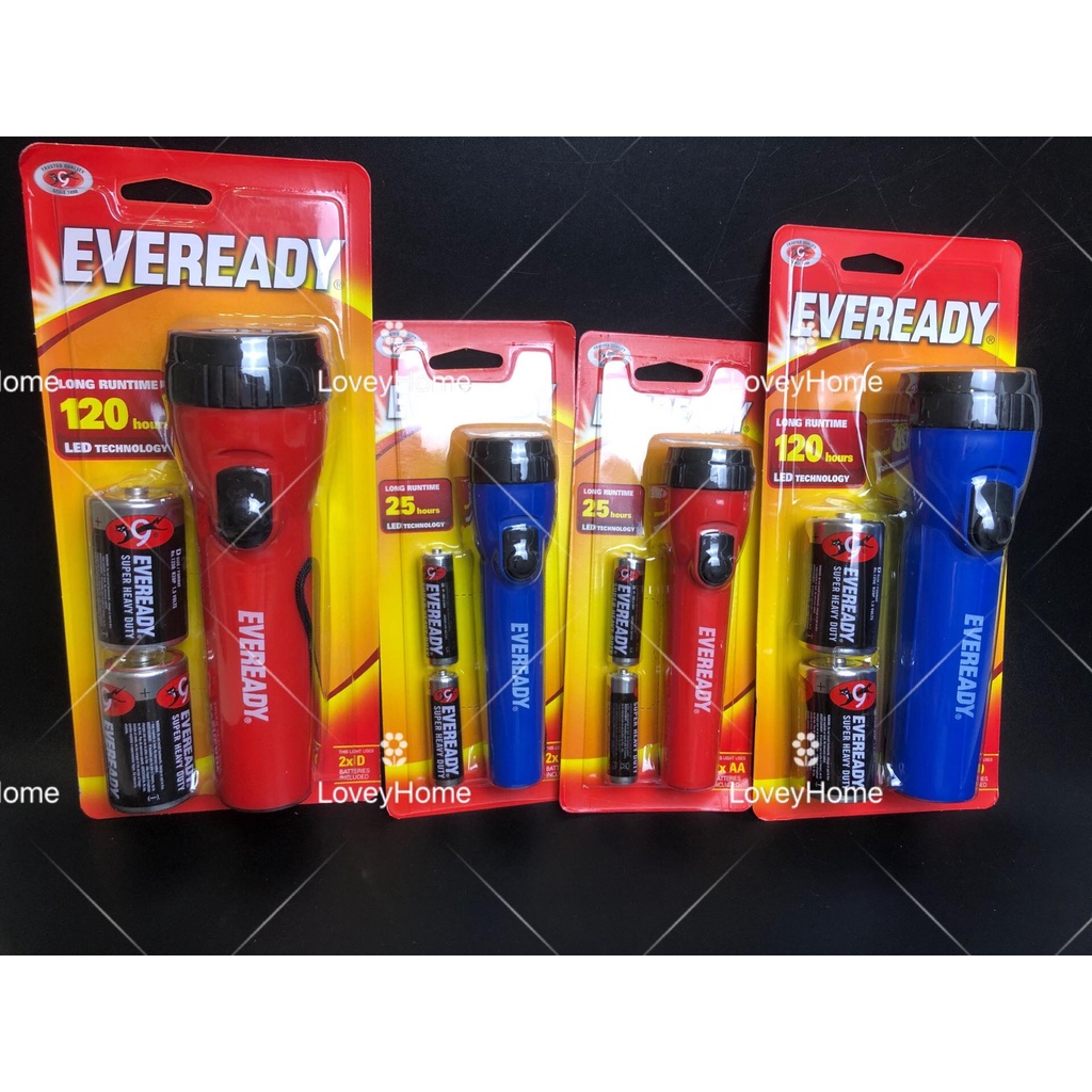 ORIGINAL EVEREADY® LED Economy Flashlight Torch Light LED 手电筒 | Shopee Malaysia