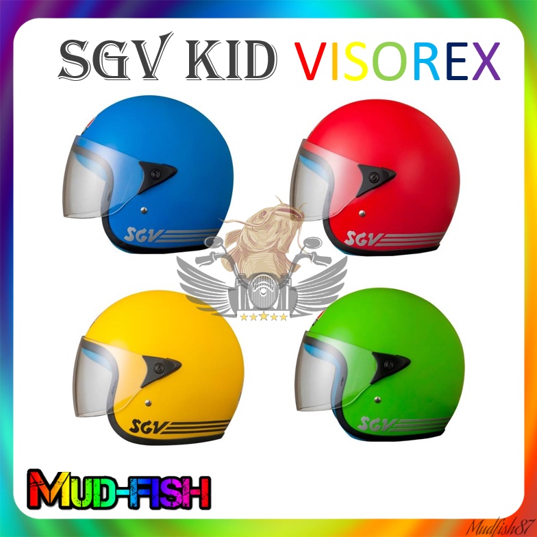 SGV KIDS KID VISOREX HELMET ( 54CM ) | Shopee Malaysia