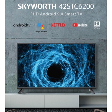 (SALES)Skyworth 42 Inch 2K Android TV Smart 42STC6200 Full HD DVB-T2 ...