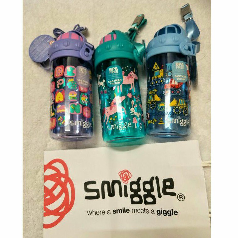 BOTOL AIR SMIGGLE 430ML (WITH STRAP) | Shopee Malaysia