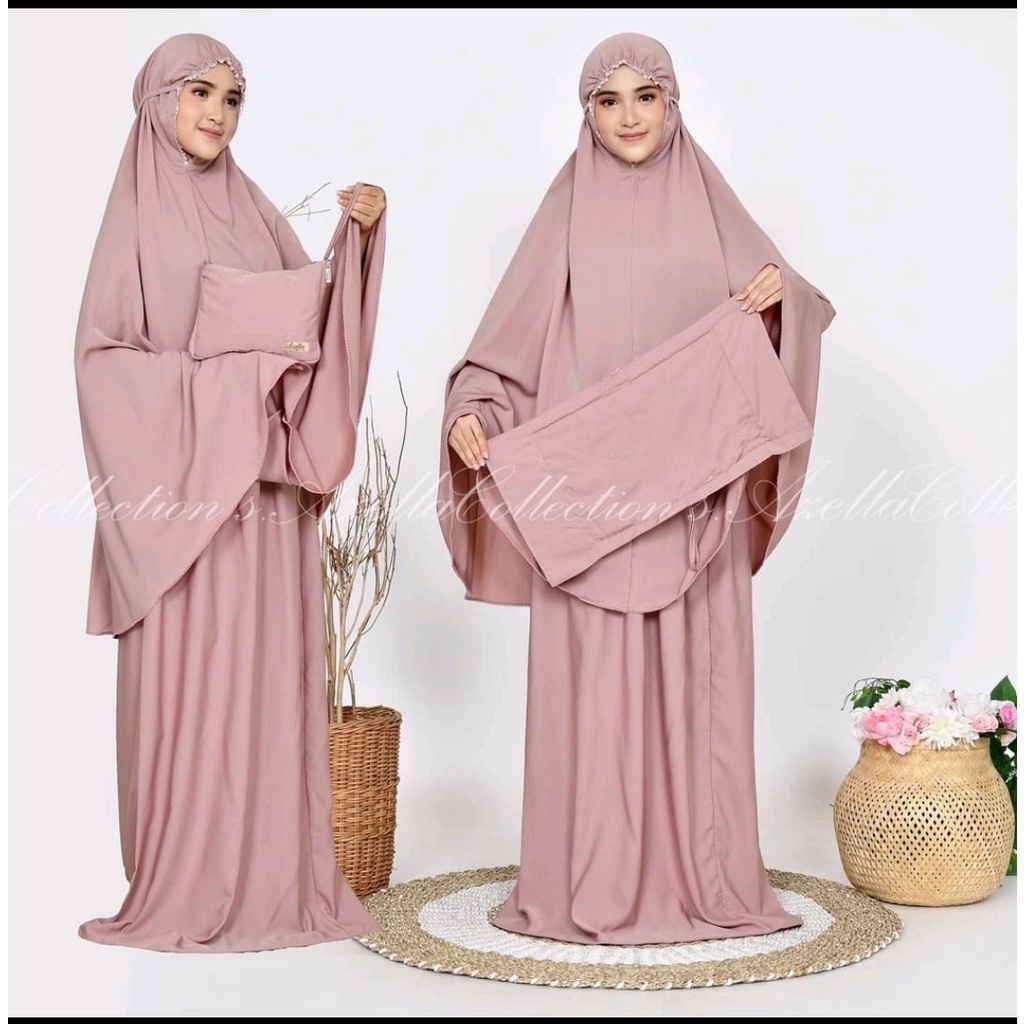 [SALE] Telekung Travel Basic Series + Bag Telekung / FREE Wishcard ...