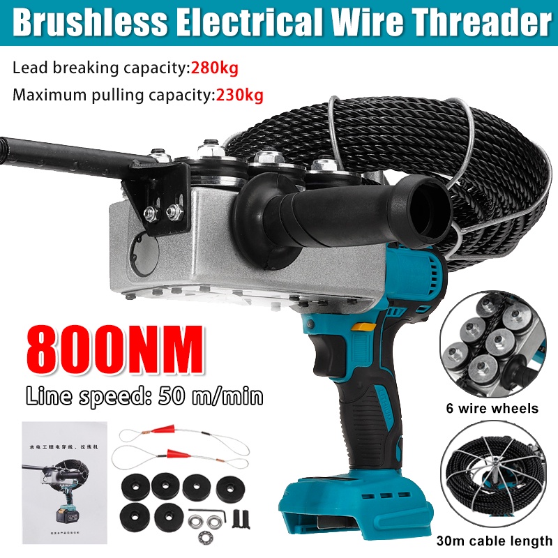 Duct Cable Push Puller Tools Electric Puller Electrical Wire Threader ...