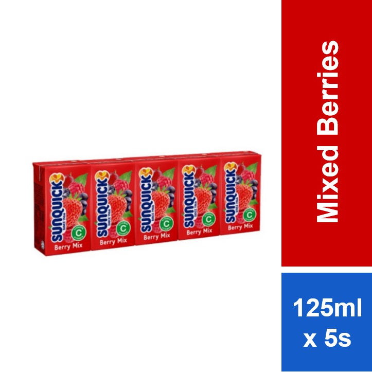 [Gift Redemption-Member Gift] Sunquick Fruit Drink Mixed Berries 125ml ...