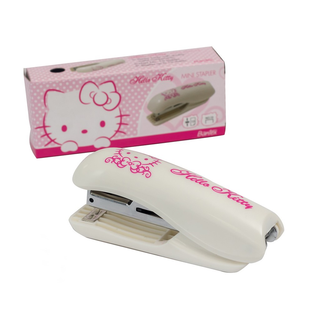 Bantex Mini Stapler Hello Kitty White 9330a07hk Shopee Malaysia