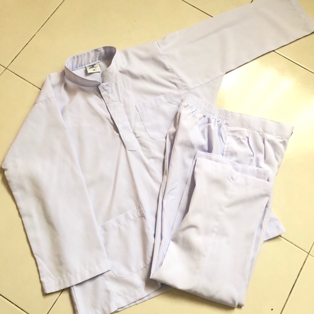 Baju melayu putih sekolah agama kafa | Shopee Malaysia