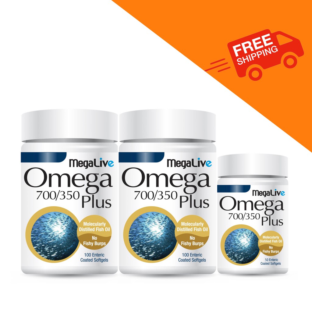 Megalive Omega 700/350 Plus **High strength omega fish oil** | Shopee ...