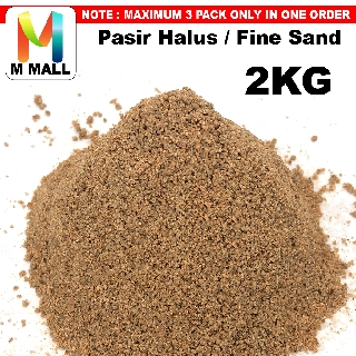 M MALL 2KG Fine Sand / Pasir Halus / Pasir Simen /Cement Sand for ...