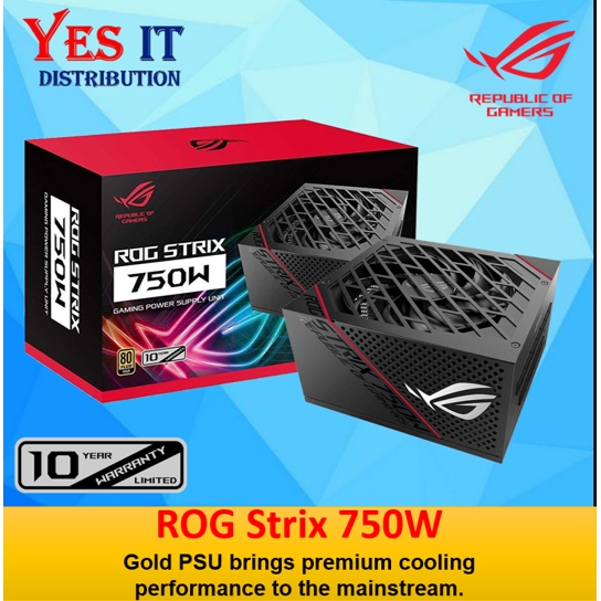 ASUS ROG Strix 750W 750G Gold PSU Premium Cooling Performance To ...