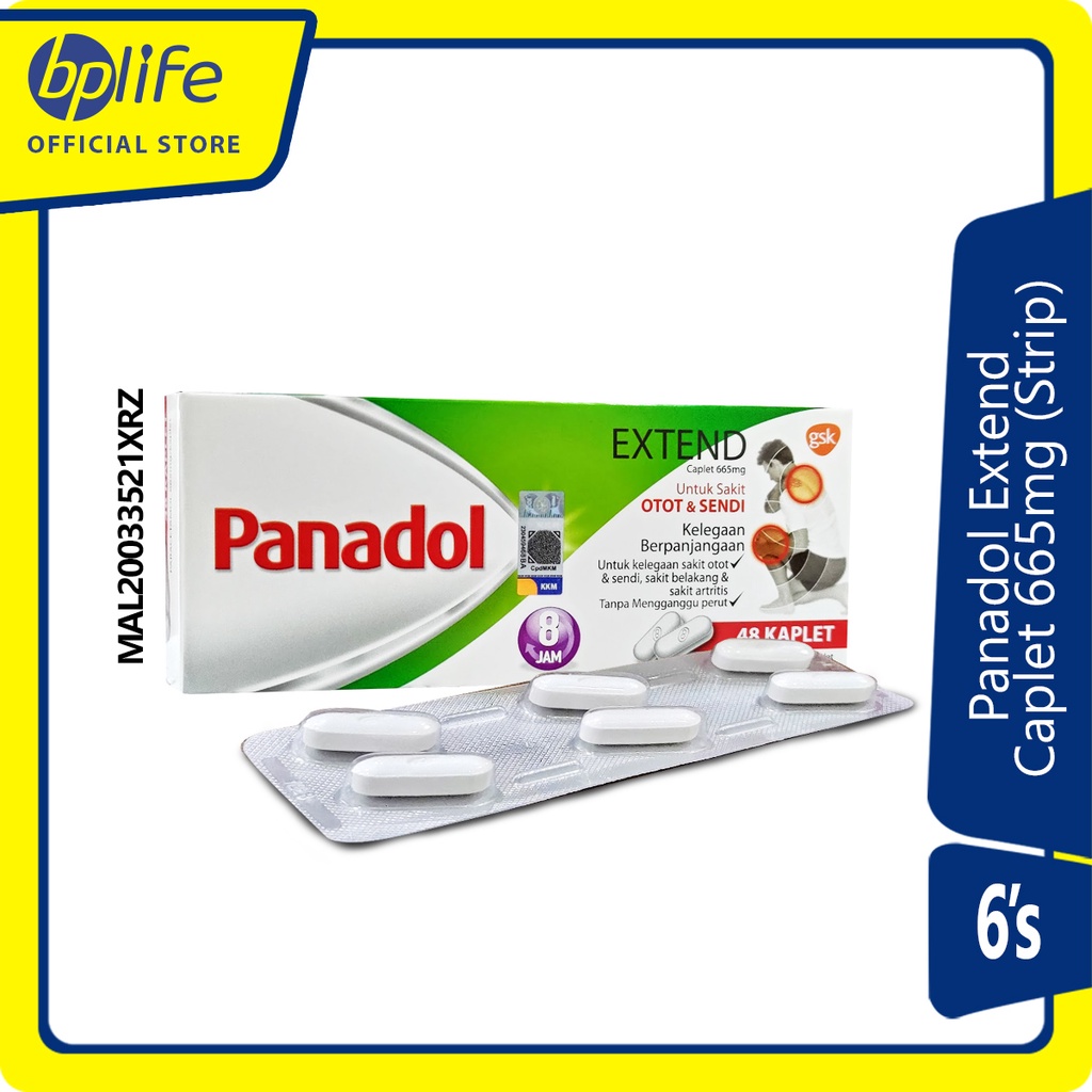Panadol Extend Caplet 665mg 6s (Strip) | Shopee Malaysia