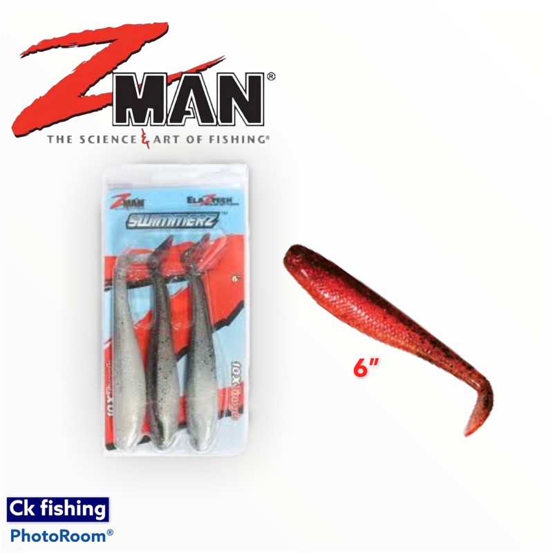 Z-MAN Swimmerz Soft Plastics 6Inch Casting Lure Zman / Rubber / Fishing ...