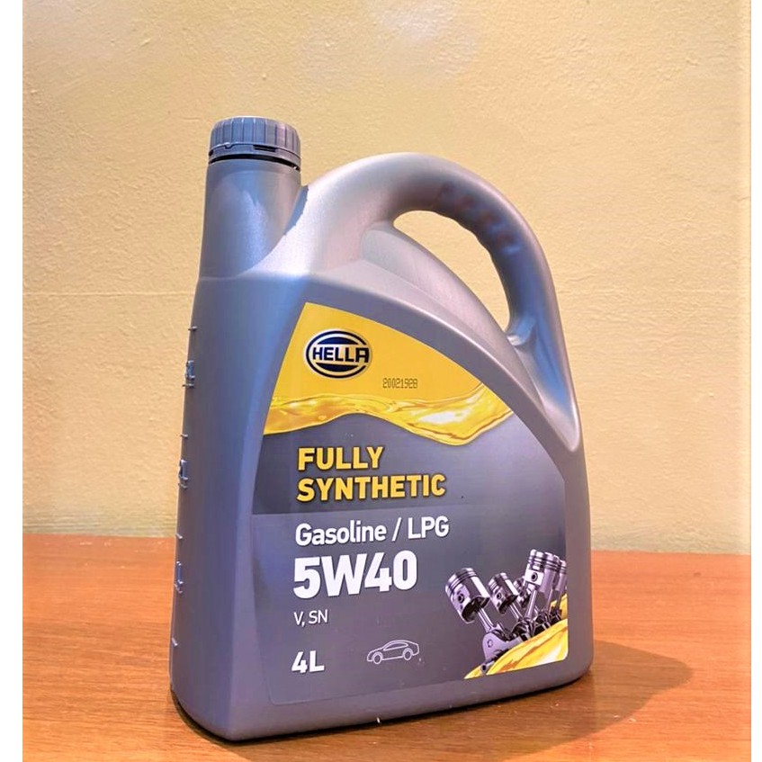 (KOREA) HELLA ENGINE OIL 5W40 FULLY SYNTHETIC MINYAK HITAM ENGINE ...