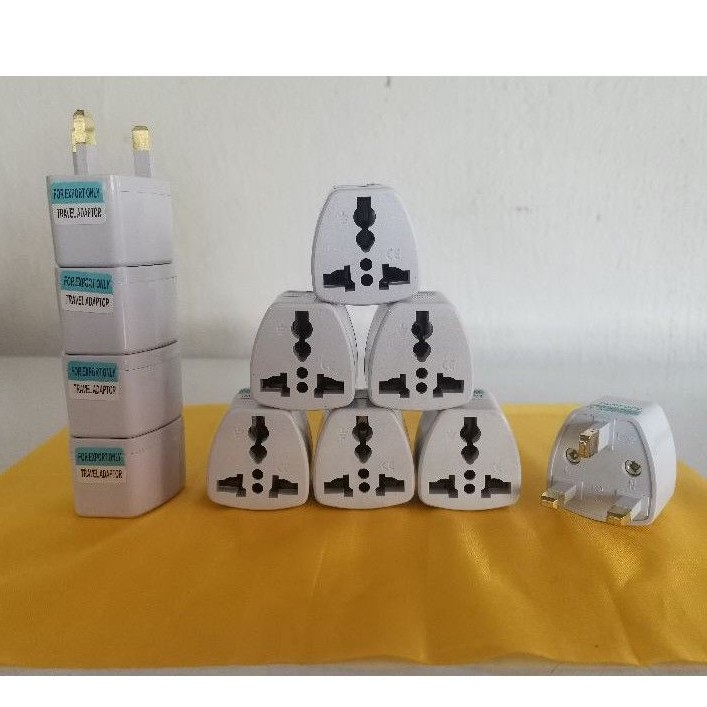 3 Pin Universal Travel 3Pin Adapter Malaysia China (1pc) | Shopee Malaysia