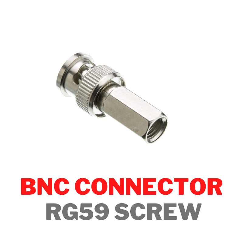 HIKVISION CCTV BNC RG59 Screw/Twist Type CCTV Connector For Coaxial ...