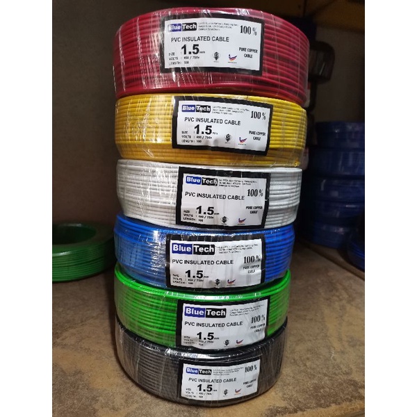 Bluetech 1.5MM Insulated PVC/Pure Copper Cable (SIRIM APPROVAL ...