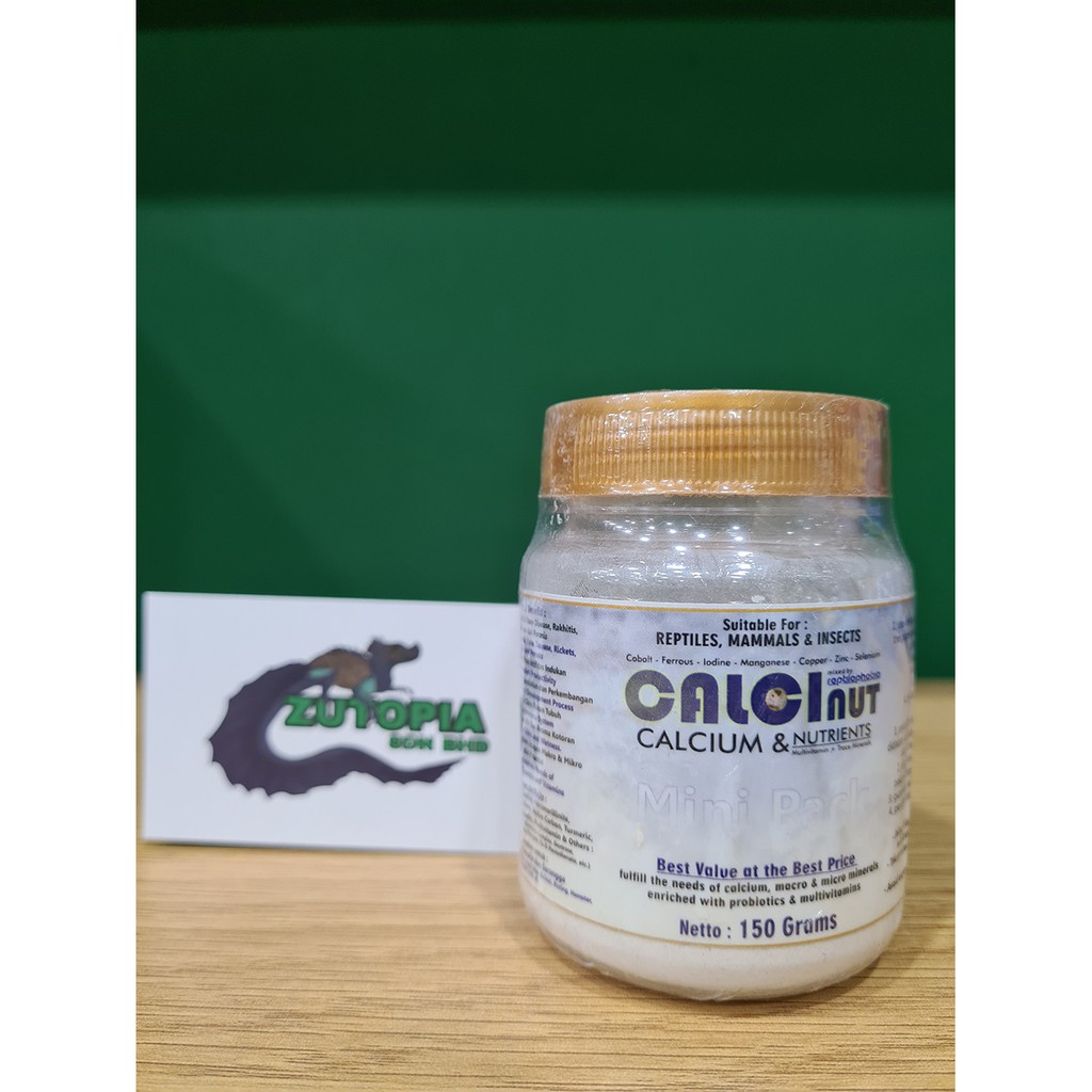 130G CalciNut Reptile Calcium Supplement with Multivitamin and ...