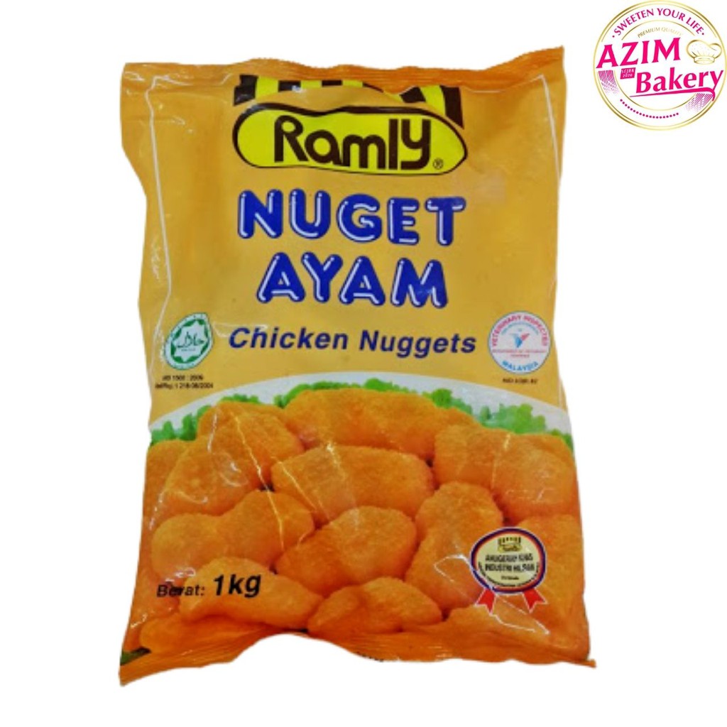 Ramly Chicken Nugget (1kg) Nuget Ayam | Chicken Nuggets (Halal) by Azim ...