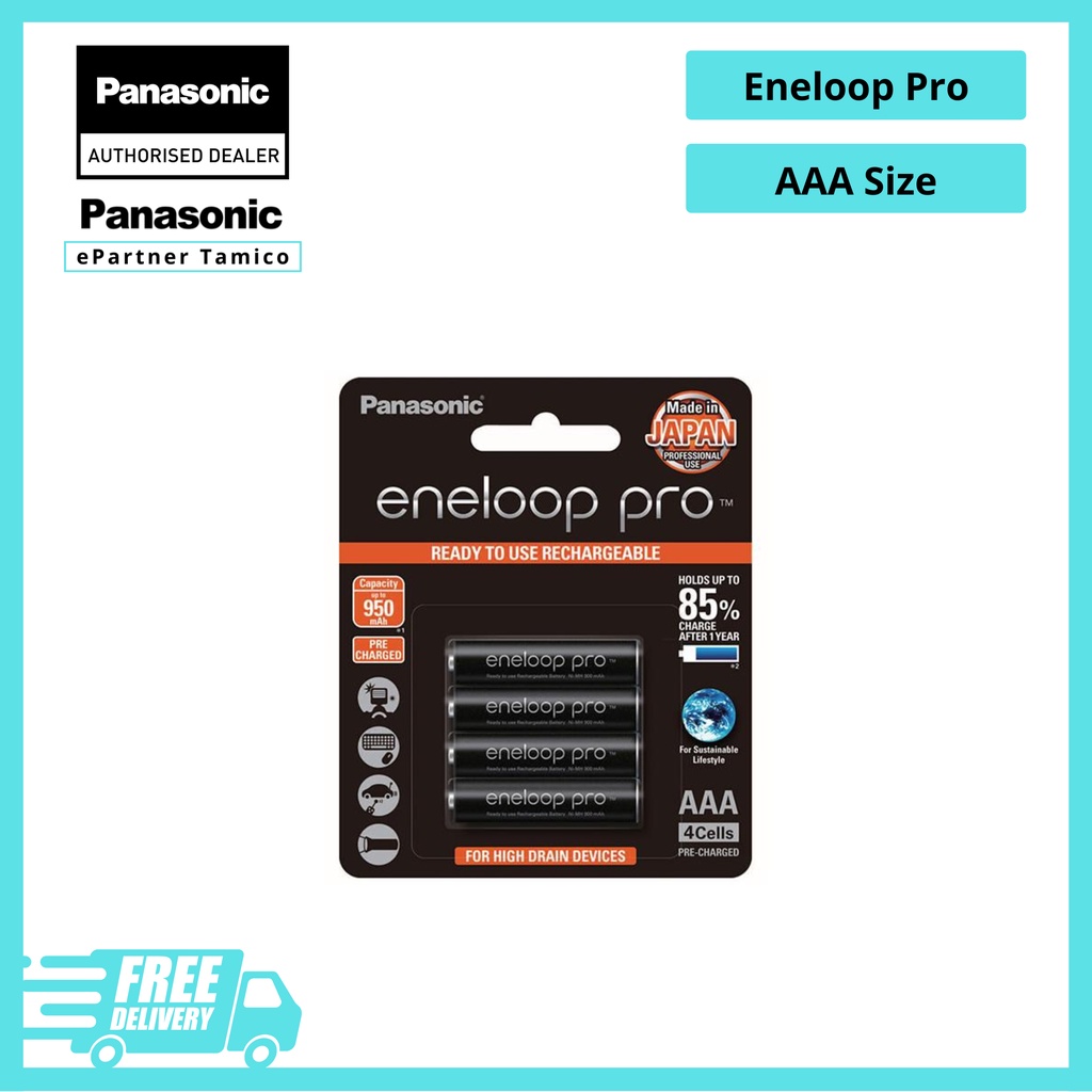 Panasonic Eneloop Pro Battery Aaa Size 4pcs Pack Bk 4hcce 4bt Ec