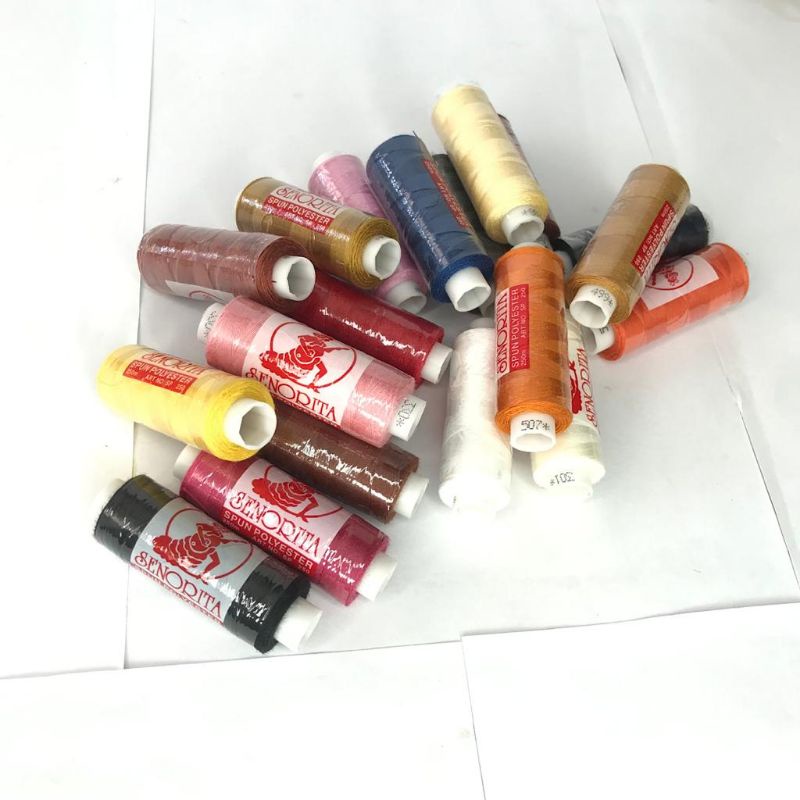 Benang Senorita 250 meter mix warna ( 10 Biji ) | Shopee Malaysia