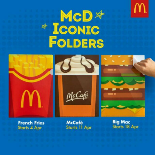 McDonald's Iconic Folders (Set of 3) | Shopee Malaysia